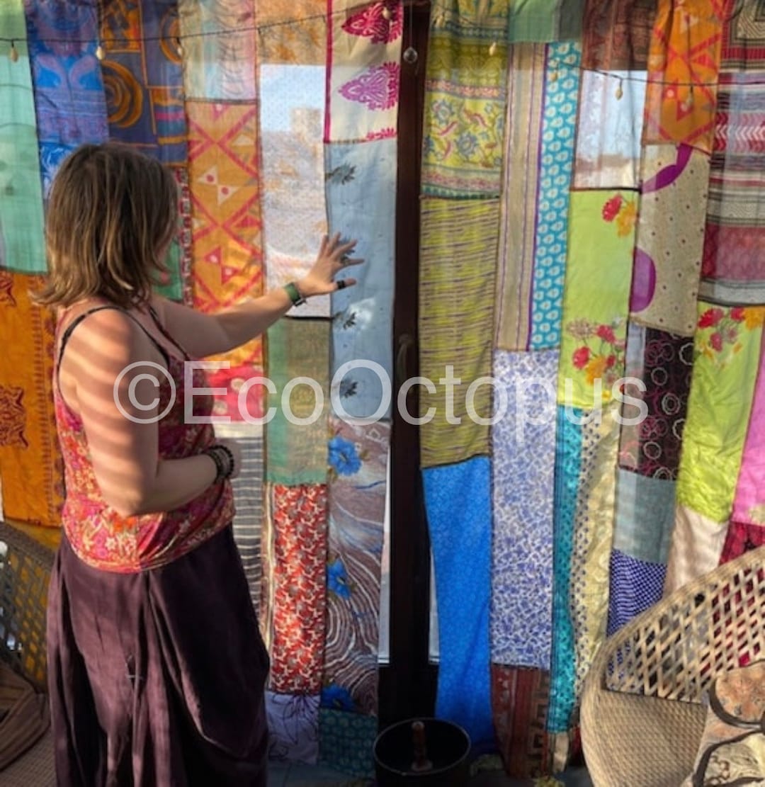 Handmade Curtains, Recycled Vintage Curtains, Boho Style, Ethical ...