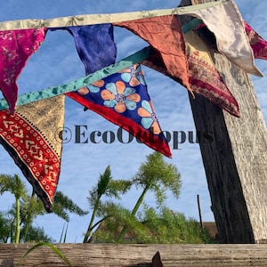 Recycled Bunting Handmade Bunting Eco Friendly Bunting - Etsy