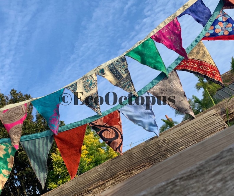 Recycled Bunting Handmade Bunting Eco Friendly Bunting - Etsy