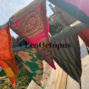 Recycled Bunting Handmade Bunting Eco Friendly Bunting - Etsy