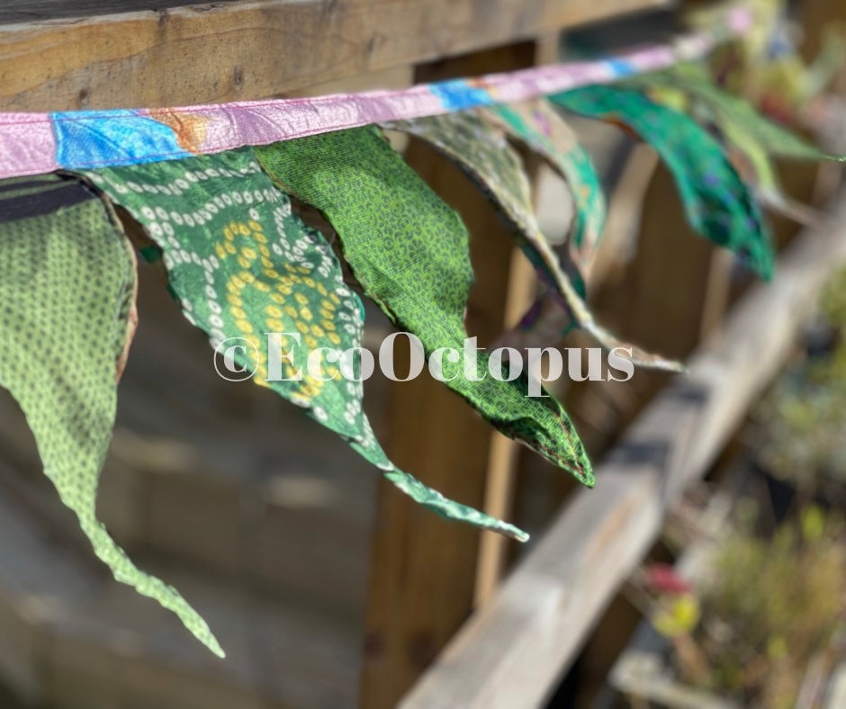 Recycled Bunting Handmade Bunting Eco Friendly Bunting - Etsy UK