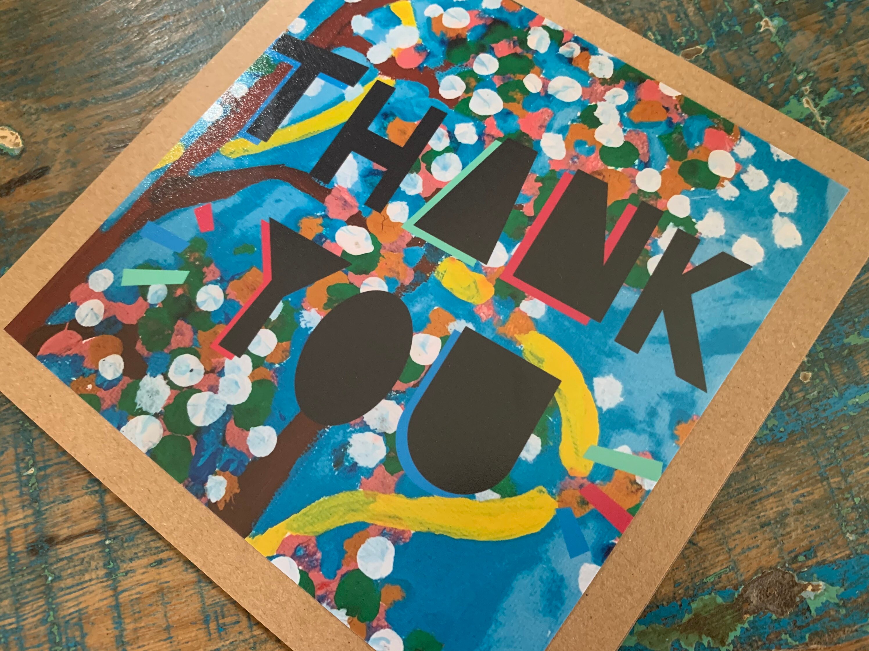 Thank You Card Recycled Card Thank You Gift Card. Eco - Etsy