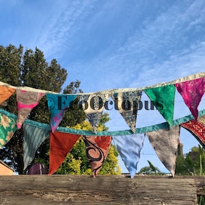 Recycled Bunting Handmade Bunting Eco Friendly Bunting - Etsy