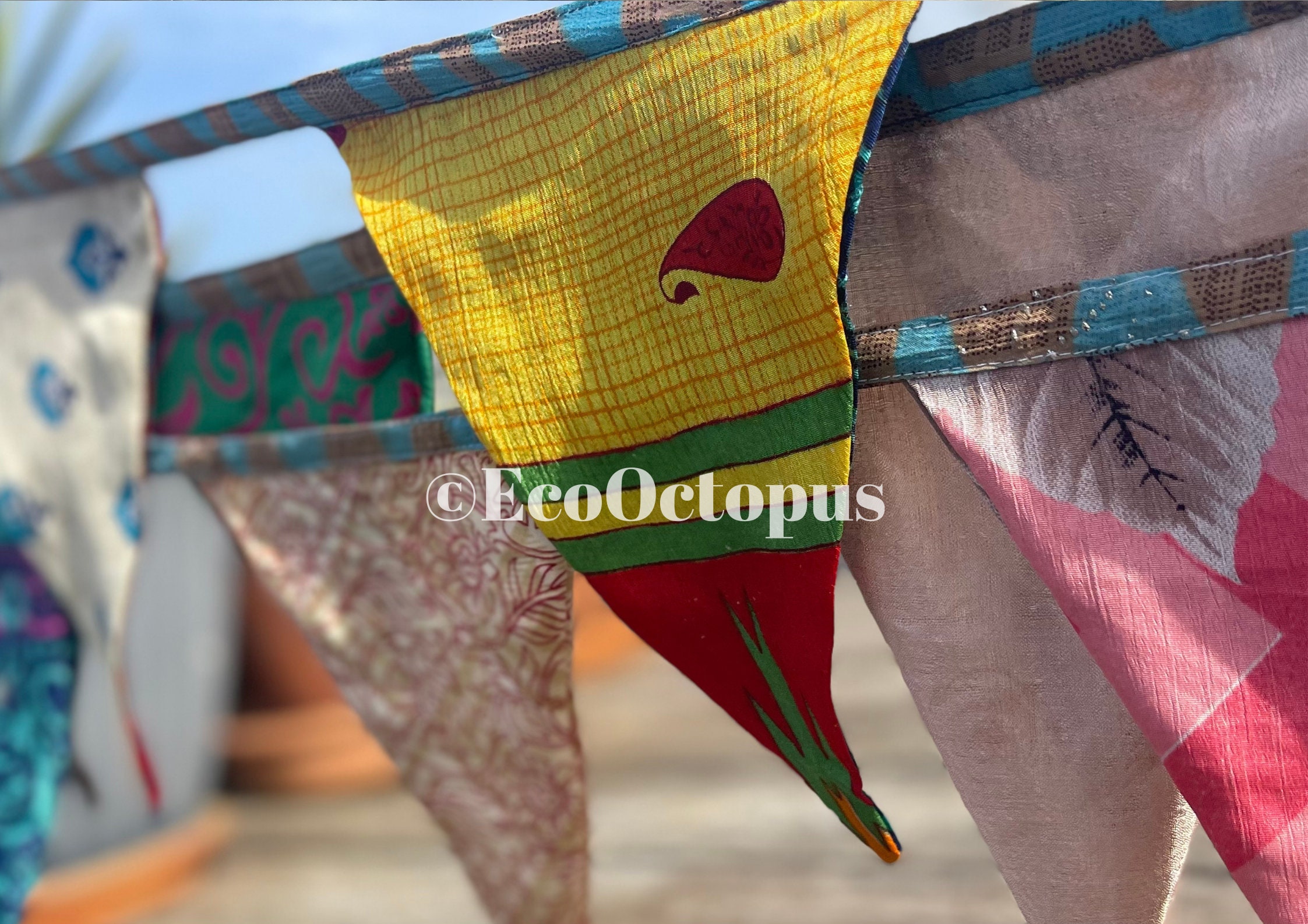 Sari Bunting. Handmade Stylish Decorations for Your Home or Garden. - Etsy