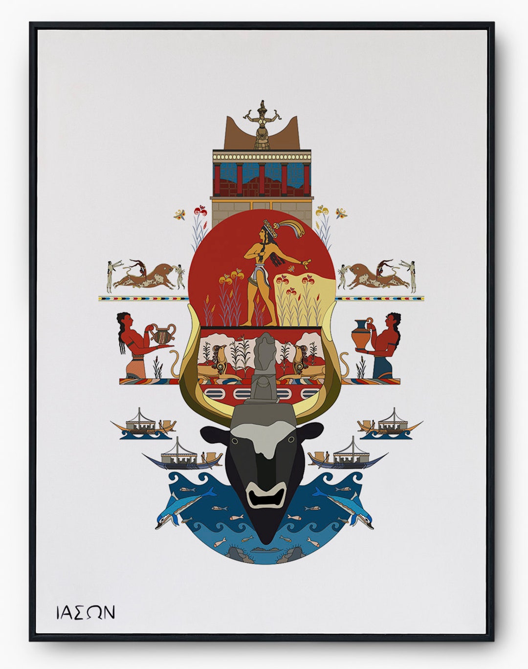 Minoan Civilization on Paper - Etsy