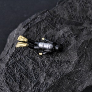 Scuba Diver Miniature Diving Ocean Scenery Sea Human Model Underwater ...