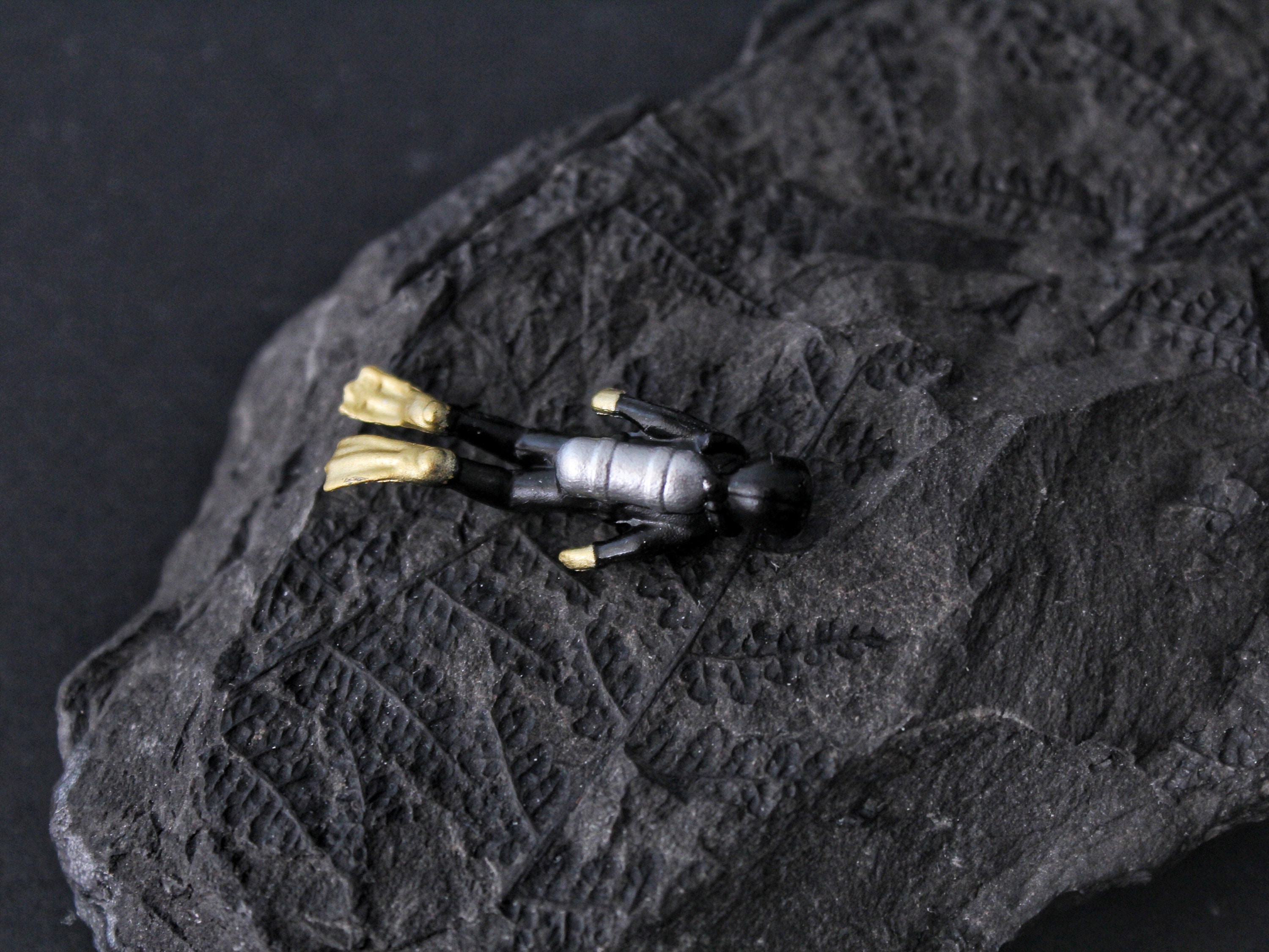 Tiny Scuba Diver Miniature for Epoxy Resin Creations Terrarium Diving ...