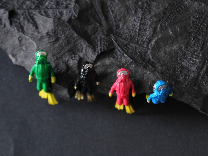 Scuba Diver Miniature Diving Ocean Scenery Sea Human Model Underwater ...