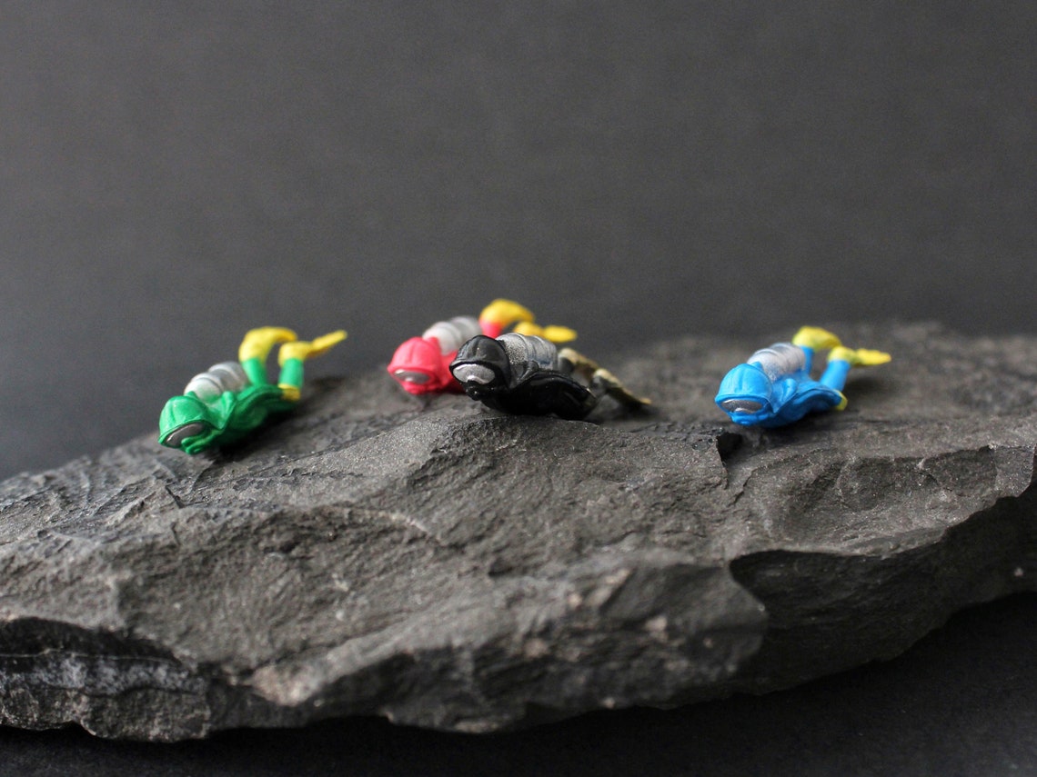 Scuba Diver Miniature Diving Ocean Scenery Sea Human Model Underwater ...