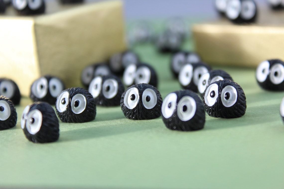 Spirited Away Soot Sprites Dust Spirits Mini Desk Studio - Etsy Canada