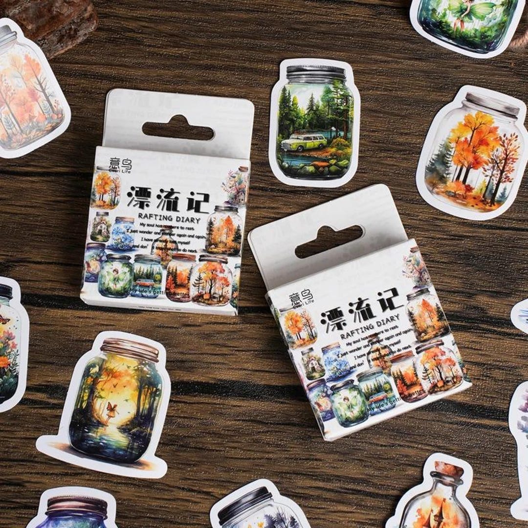 46 Life in A Jar Stickers in A Box | Cute, Colourful, Collectible ...