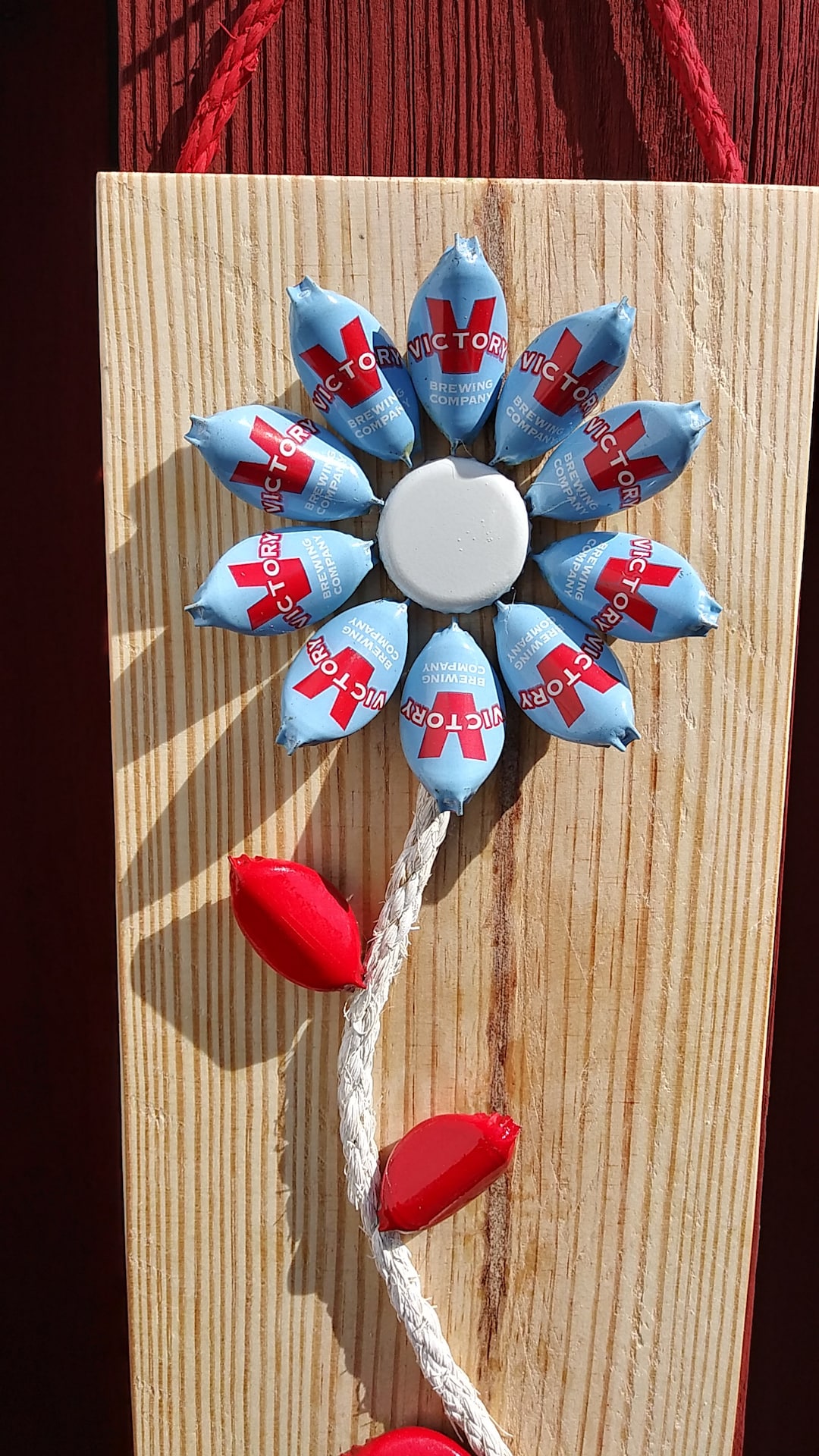 Victory Brewing Bottle Cap Flower - Etsy