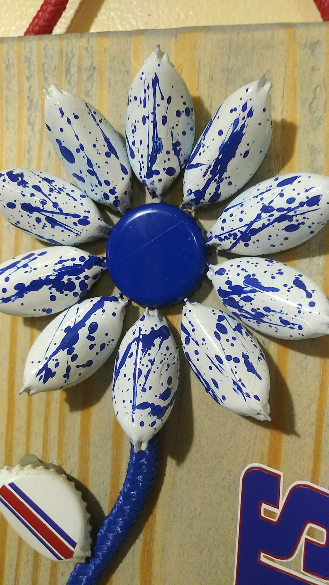 New York Giants Bottle Cap Flower / Giants Sign / Giants Gift Idea - Etsy