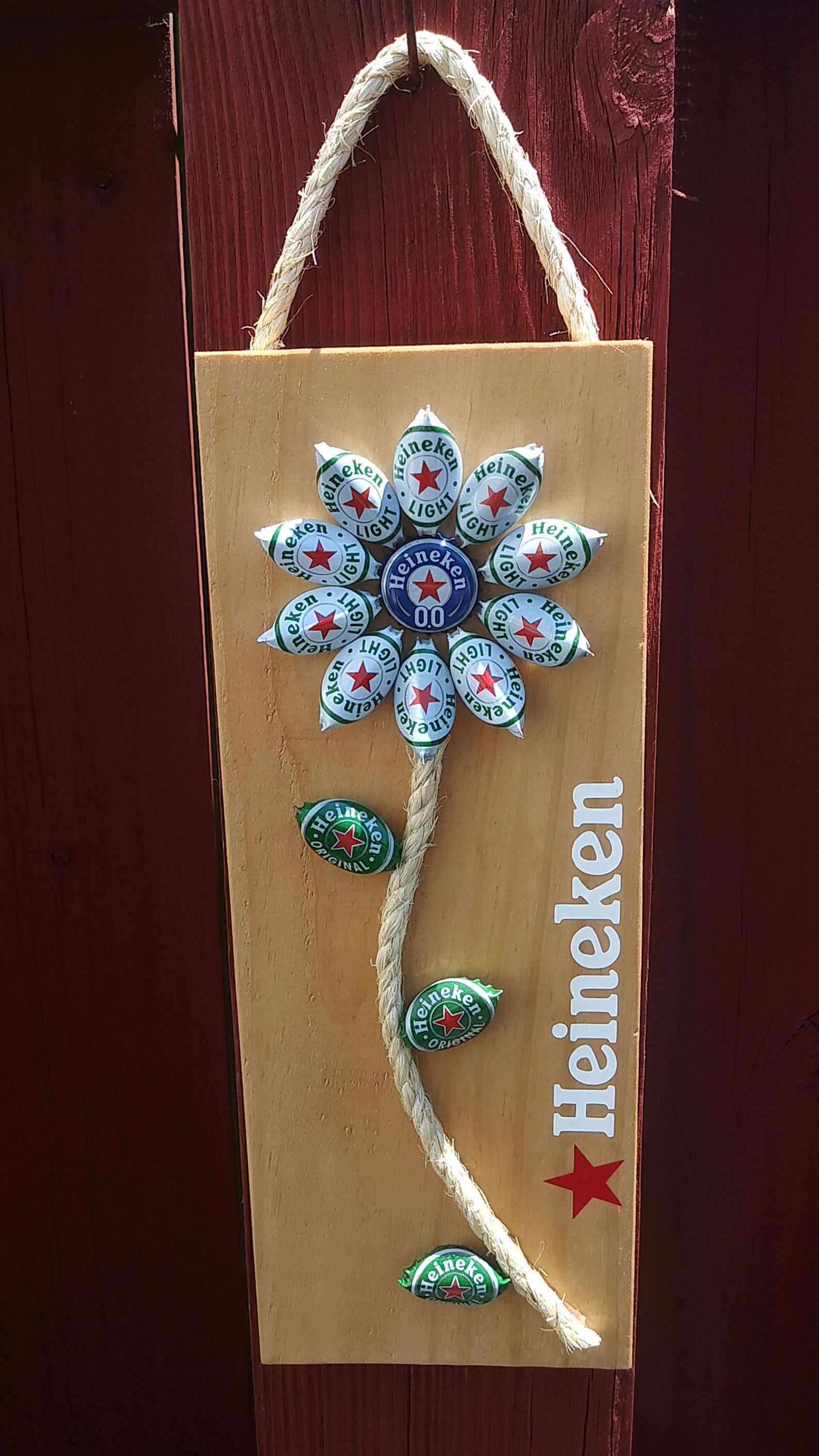 Heineken Bottle / Beer Cap Flower - Etsy