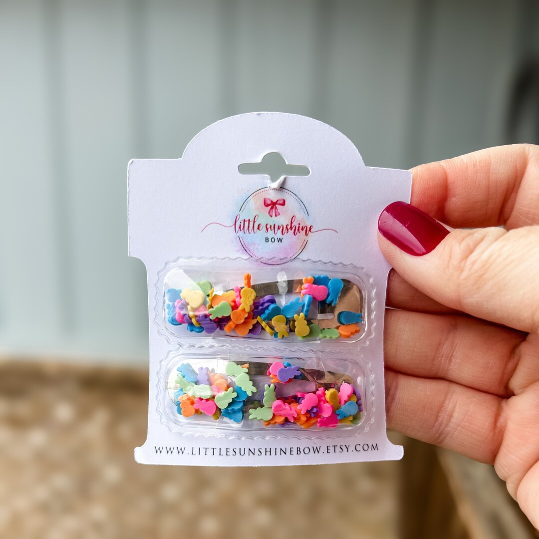 Easter Bunny Shaker Snap Clip Set - Etsy