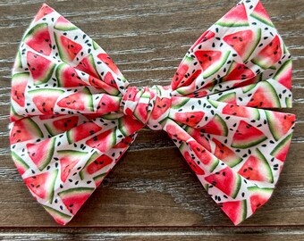 Watermelon Hair Bow Watermelon Bow Summer Hair Bow Red - Etsy