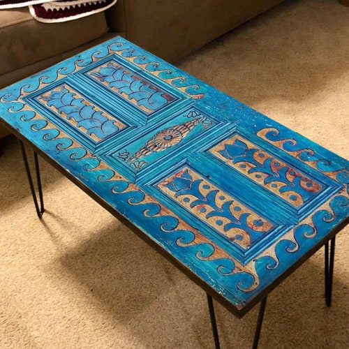 Bohemian Coffee Table Farmhouse Coffee Table Barn Wood - Etsy