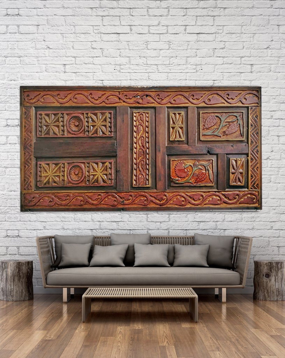 Rustic Barn Wood Wall Art Decor Hand-carved Reclaimed Wood | Etsy