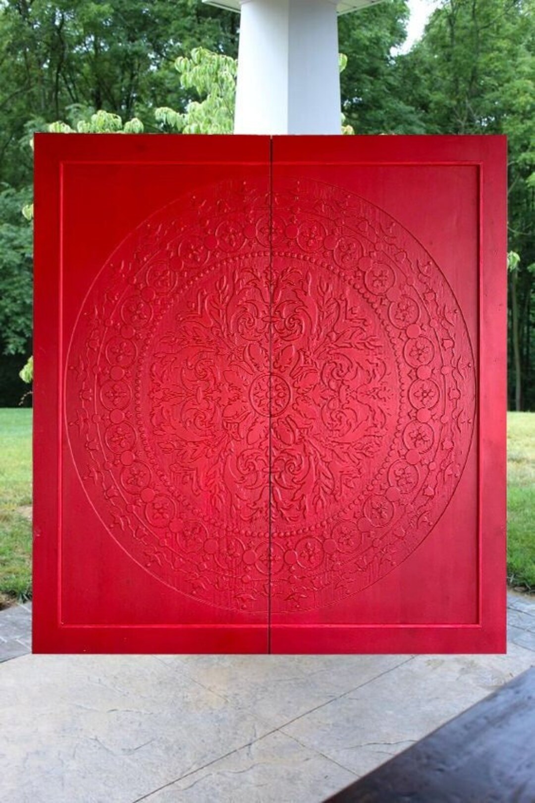 Hand Carved Mandala Doors, Antique Sliding Barn Door, Custom Size ...