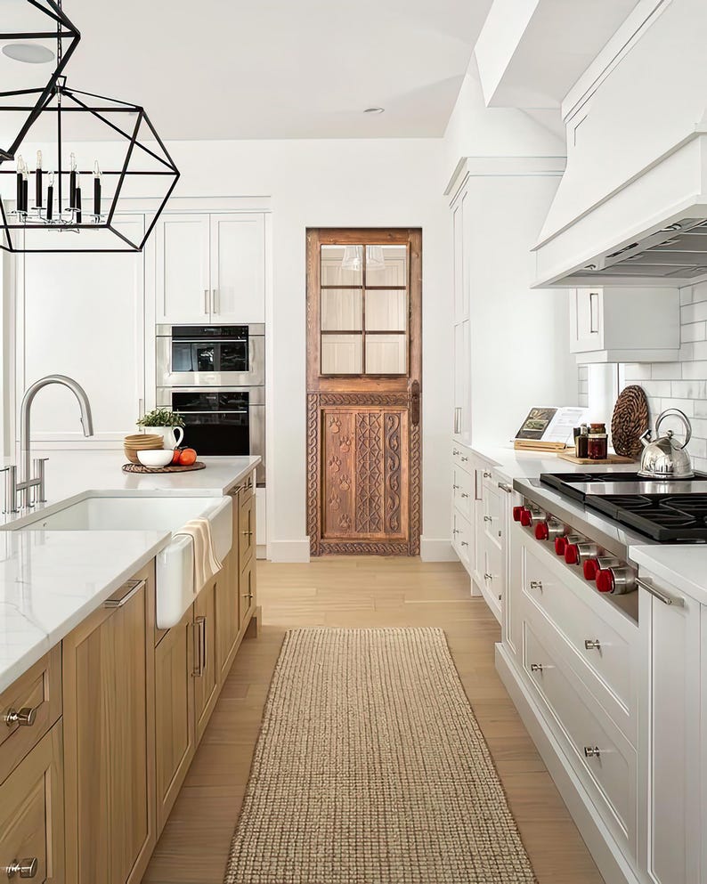 Hand-carved 6 Lite Solid Wood Dutch Door: Custom Interior/exterior ...