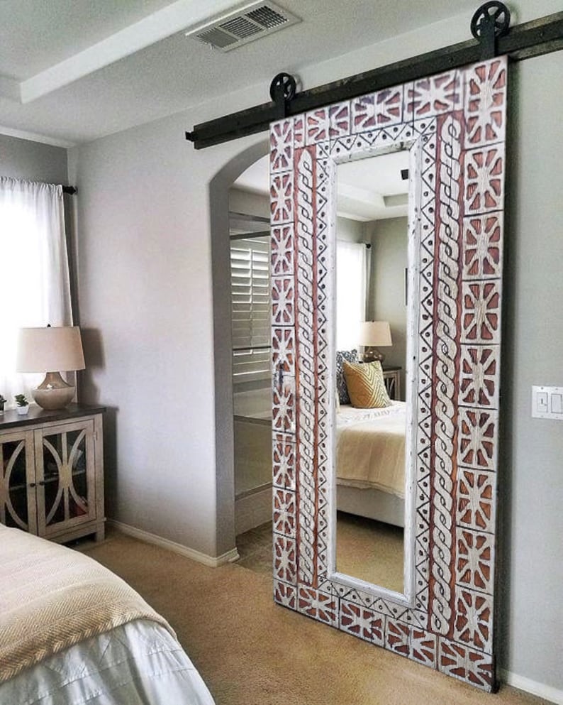 Double sided mirror barn door - rrgulu