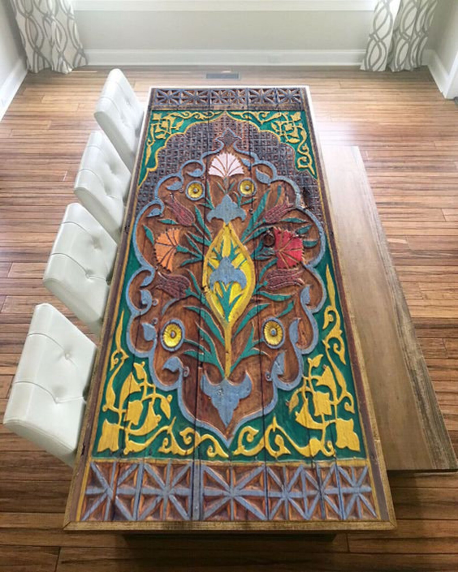 Hand-carved Barn Wood Dinig Table Reclaimed Wood Farm House | Etsy Canada