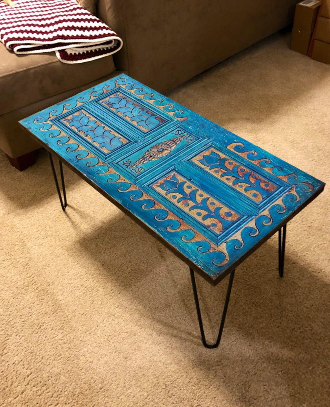 Bohemian Coffee Table Farmhouse Coffee Table Barn Wood - Etsy