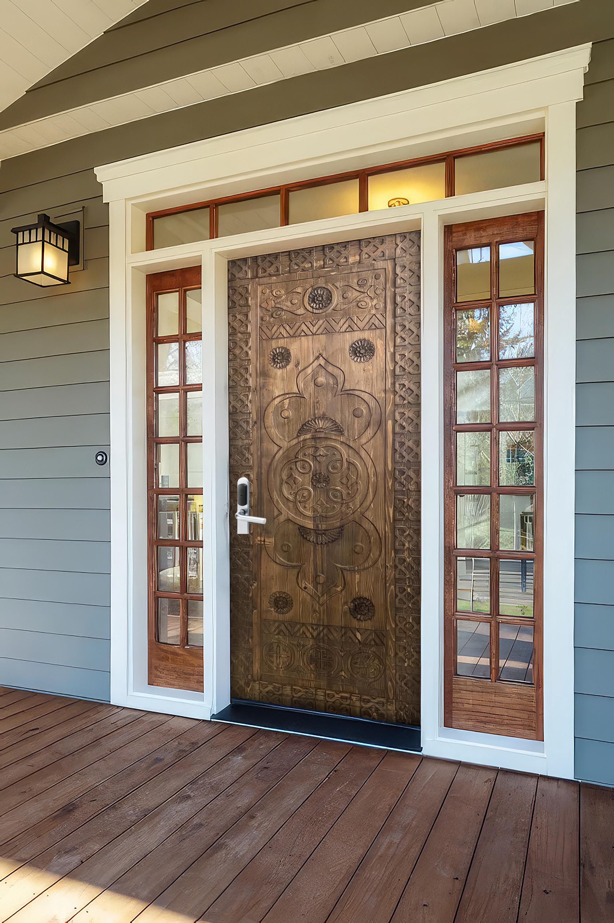 Custom Built Solid Wood Entry Front Door, Rustic, Farmhouse Barn Doors ...