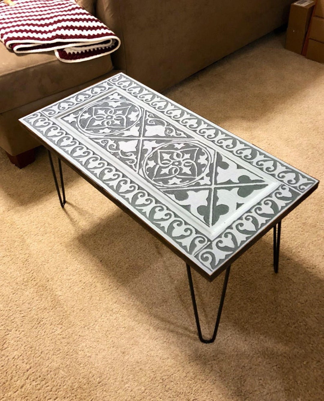 Hand Carved Modern Coffee Table, Rustic Wooden Coffee Table ...