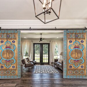 Hand-carved Tree of Life Front Door | Barn Doors | Antique Doors ...