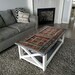 Hand-carved Coffee Table, Reclaimed Wood Coffee Table, Modern Coffee ...