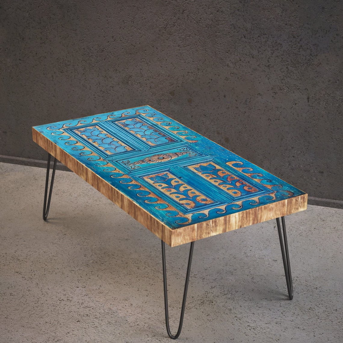 Bohemian Coffee Table Farmhouse Coffee Table Barn Wood - Etsy