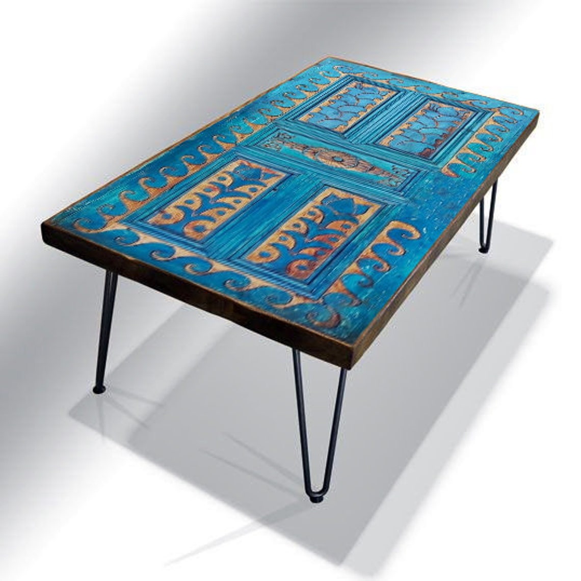 Bohemian Coffee Table Farmhouse Coffee Table Barn Wood - Etsy