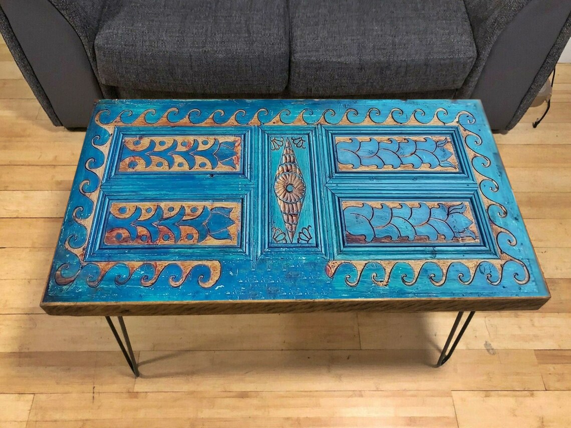 Bohemian Coffee Table Farmhouse Coffee Table Barn Wood | Etsy