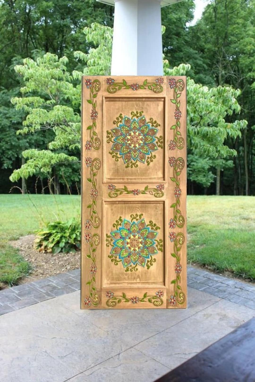 Mandala Carved Wooden Interior, Exterior Doors | Custom Wood Front ...