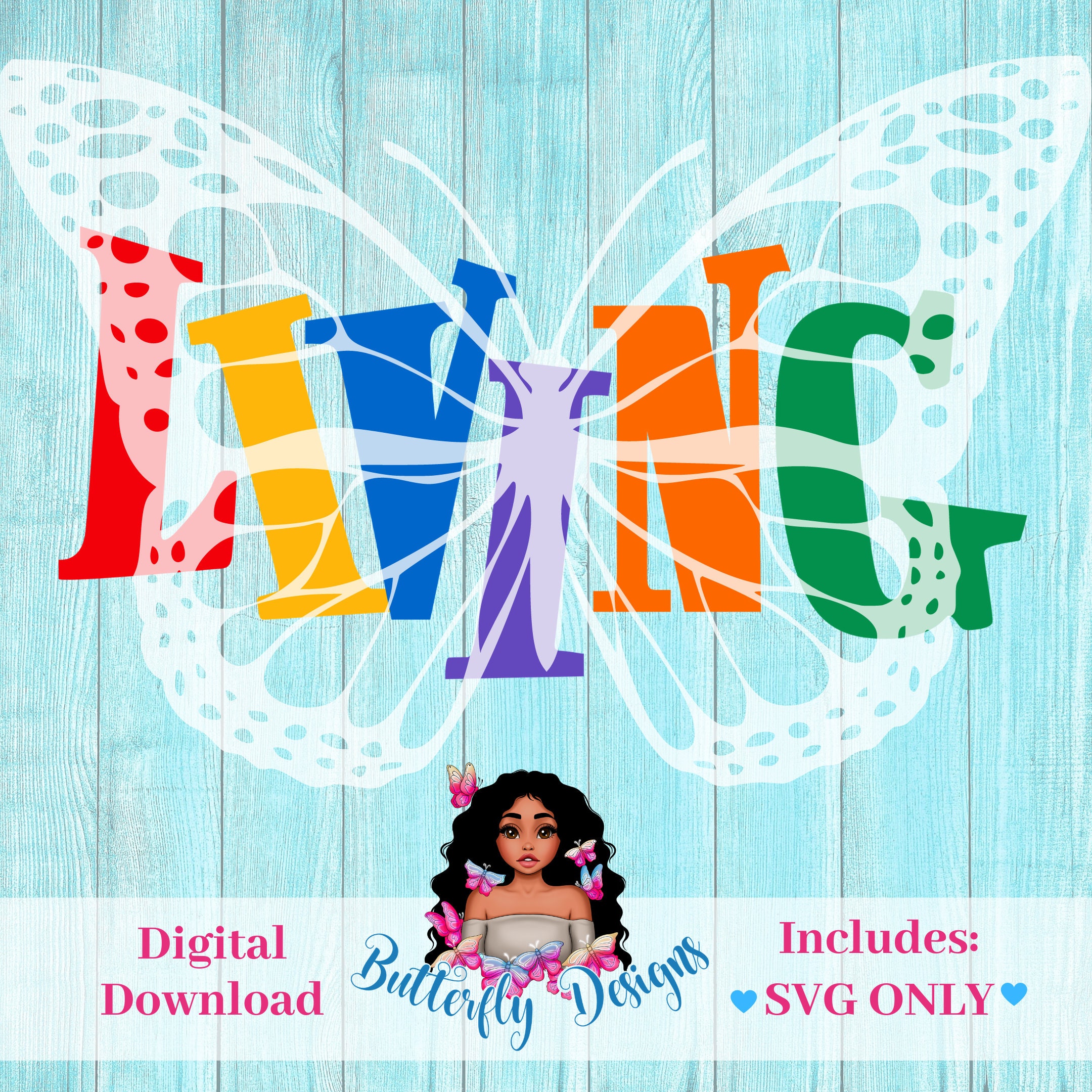 Living Single Inspired SVG Letters - Etsy