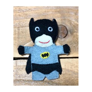 Super Hero Finger Puppets, Handmade Felt Puppets, Super Hero Toys ...