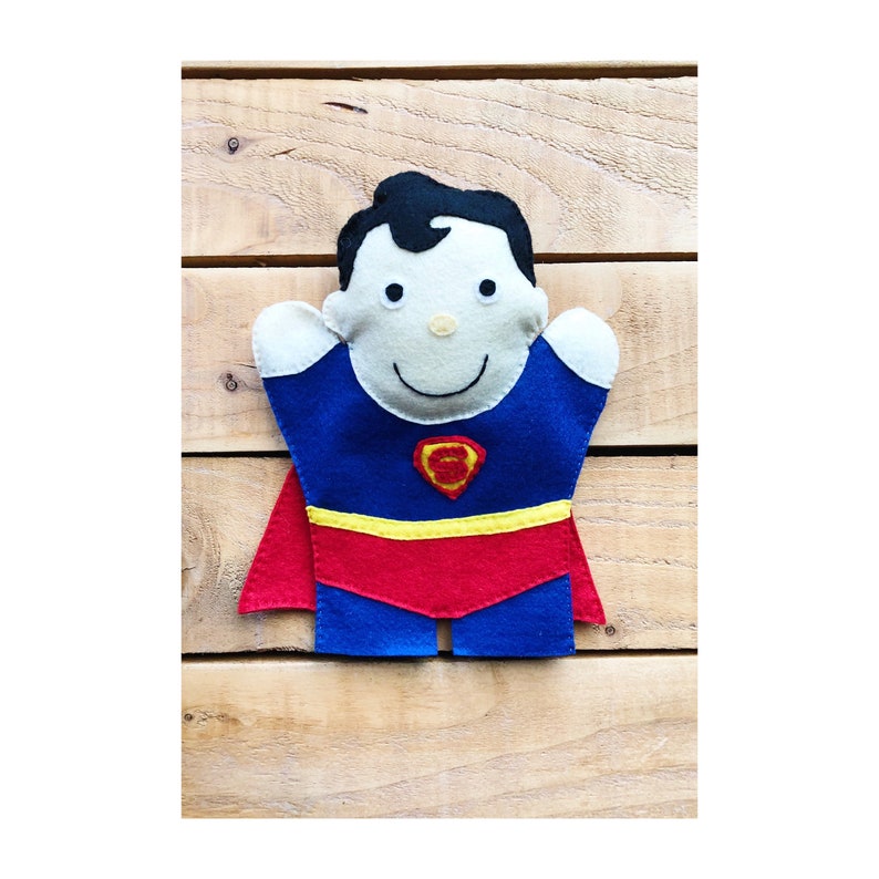 Super Hero Hand Puppets Handmade Felt Puppet Handmade Toys. - Etsy