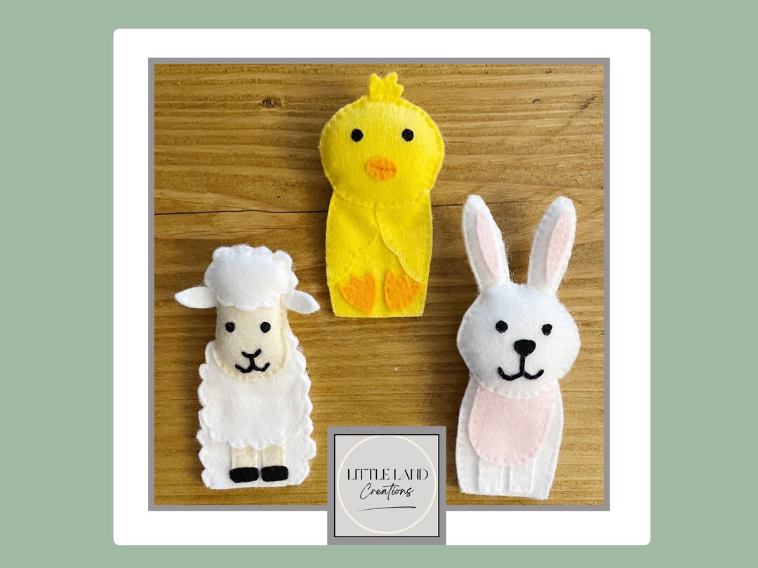Easter Finger Puppets | Easter Gift | Finger Puppets | Easter Bunny ...