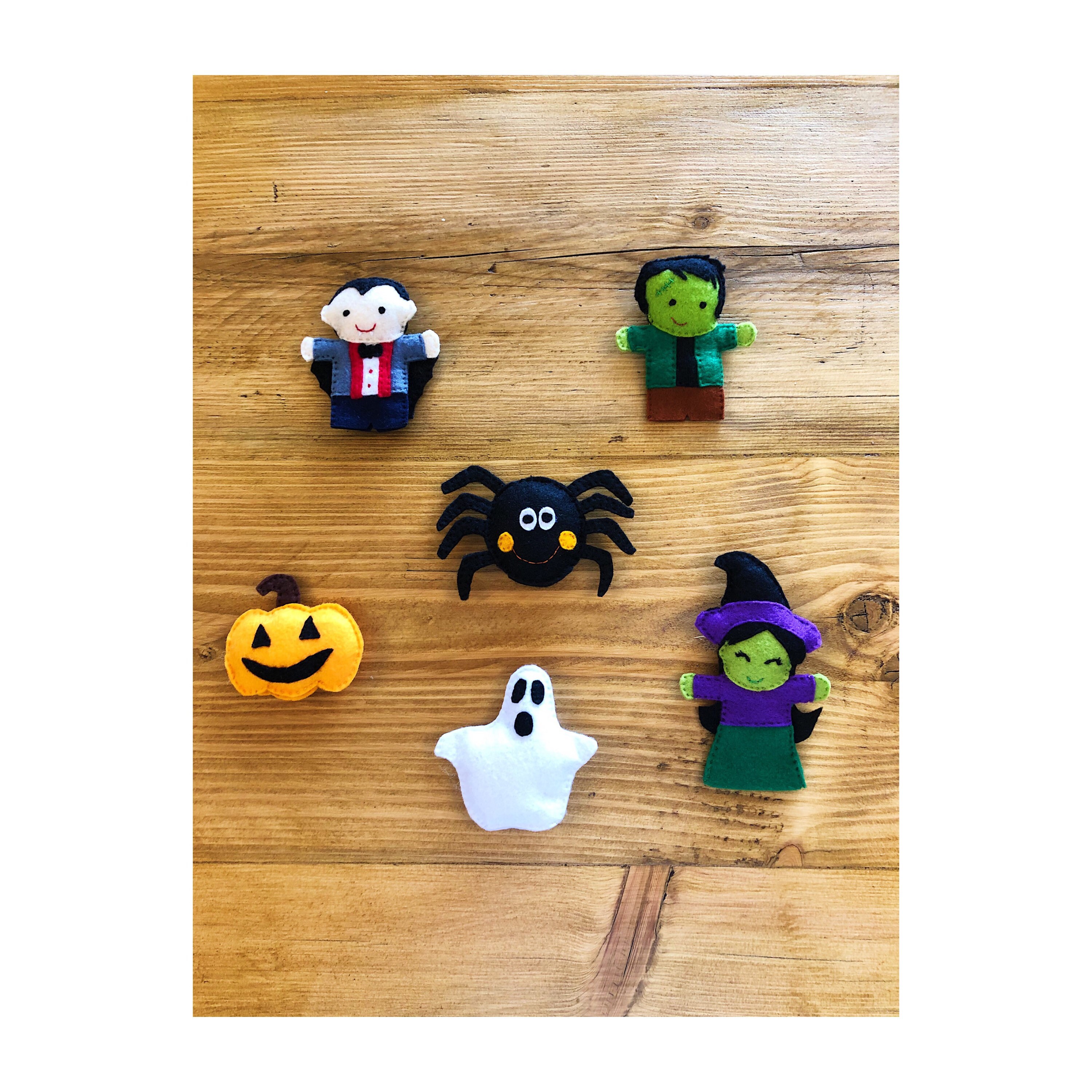 Halloween Finger Puppets Handmade Felt Puppets Handmade | Etsy