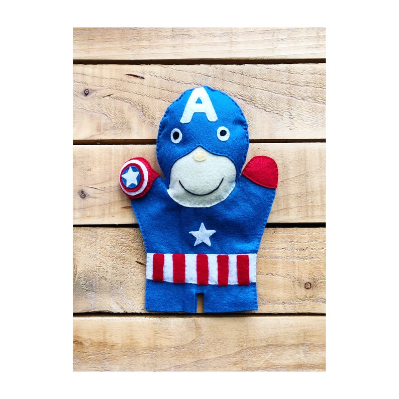 Super Hero Hand Puppets Handmade Felt Puppet Handmade Toys. - Etsy