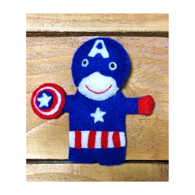 Super Hero Finger Puppets Handmade Felt Puppets Super Hero - Etsy México