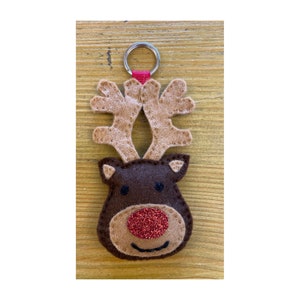 Christmas Character Felt Keyrings. Handmade Keyring. - Etsy