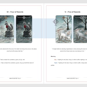 Digital Guidebook (e-book) : Seasonal Fox Tarot (kitsetsu to Kitsune ...