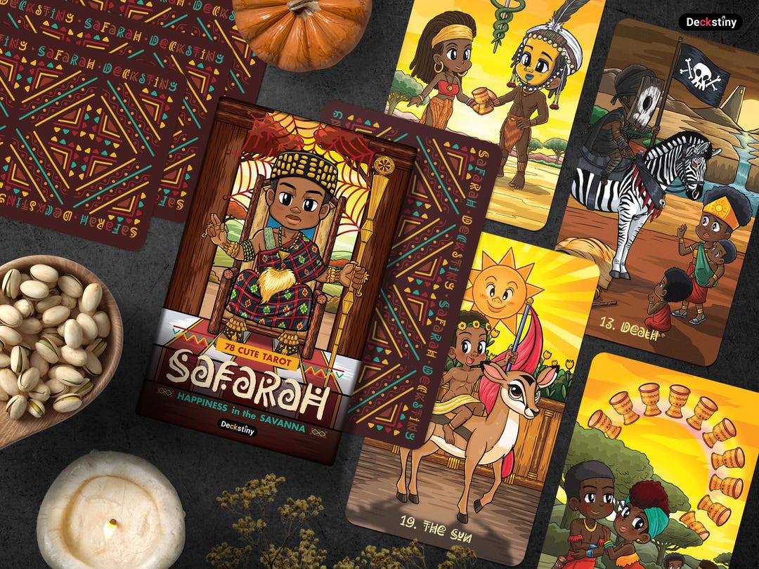 Safarah Tarot, Happiness in the Savanna - Etsy