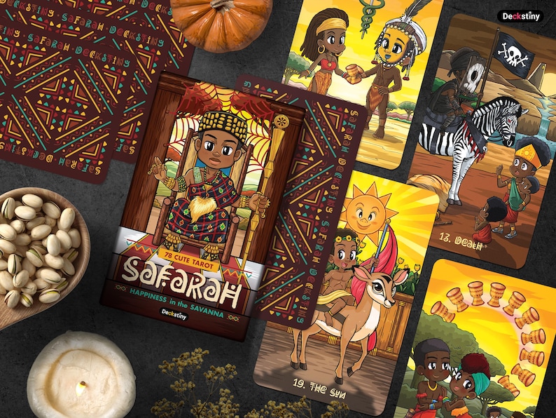Safarah Tarot, Happiness in the Savanna - Etsy
