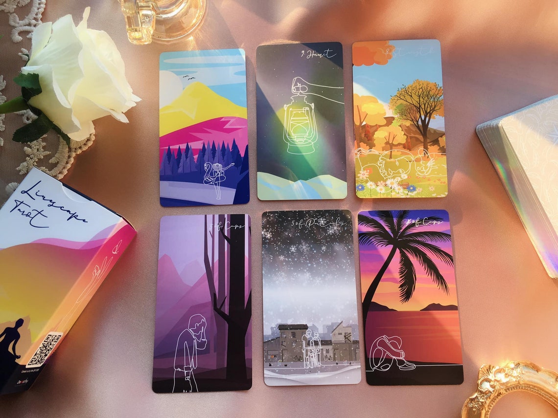 Linescape Tarot Narrow Line and Wide Landscape : by Deckstiny | Etsy