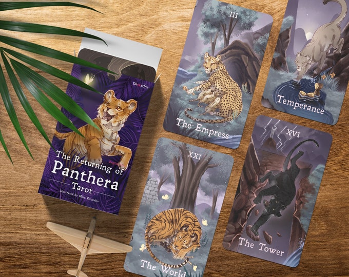 78pcs the Returning of Panthera Tarot - Etsy