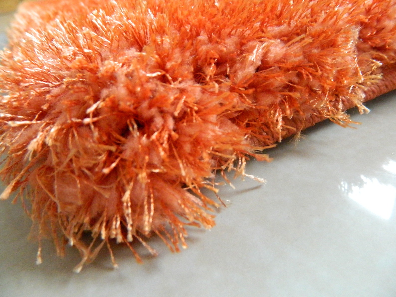 ORANGE Silky Soft Fluffy Thick Shimmering Effect Luxurious - Etsy UK