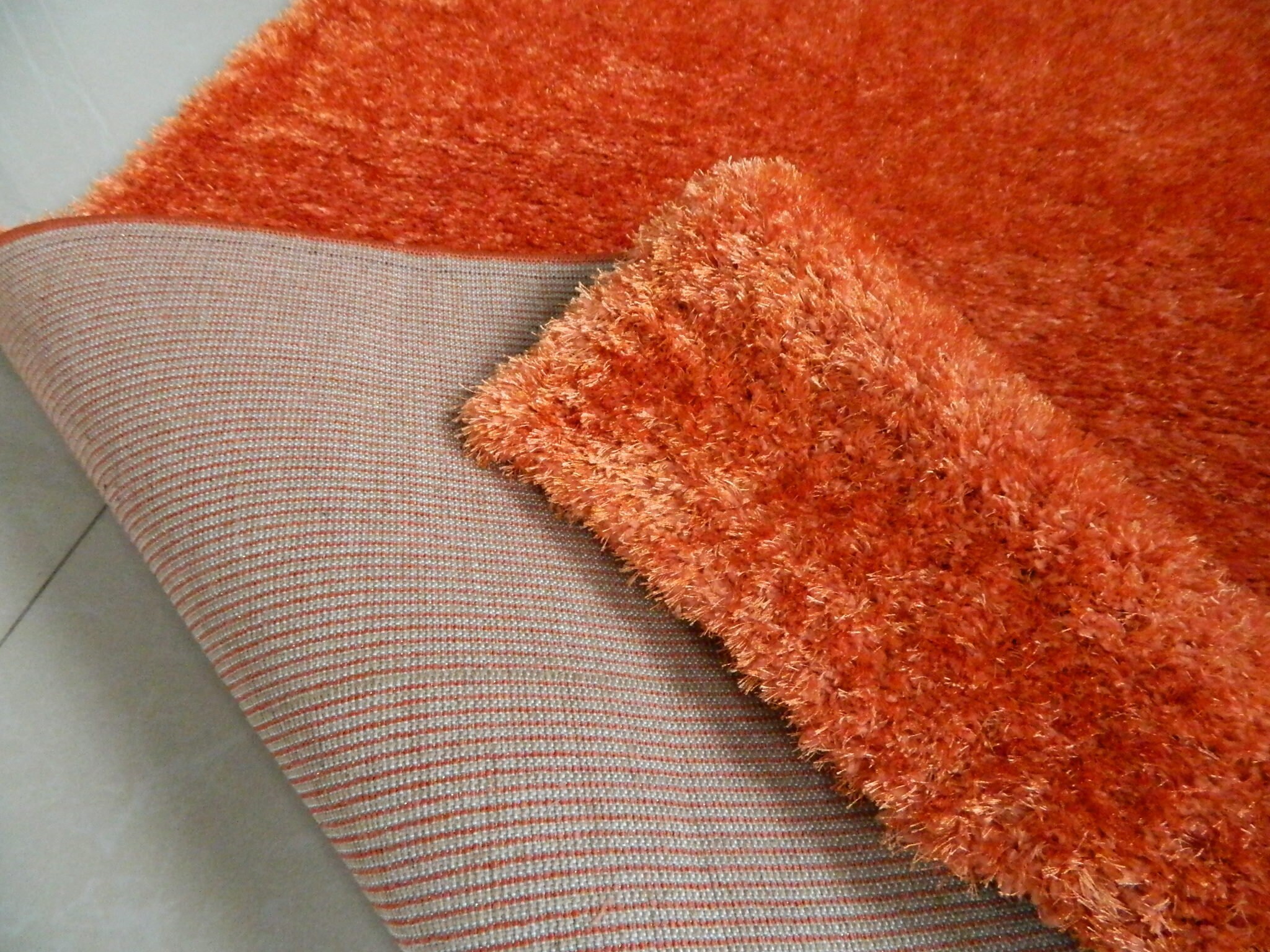 ORANGE Silky soft fluffy thick shimmering effect luxurious | Etsy